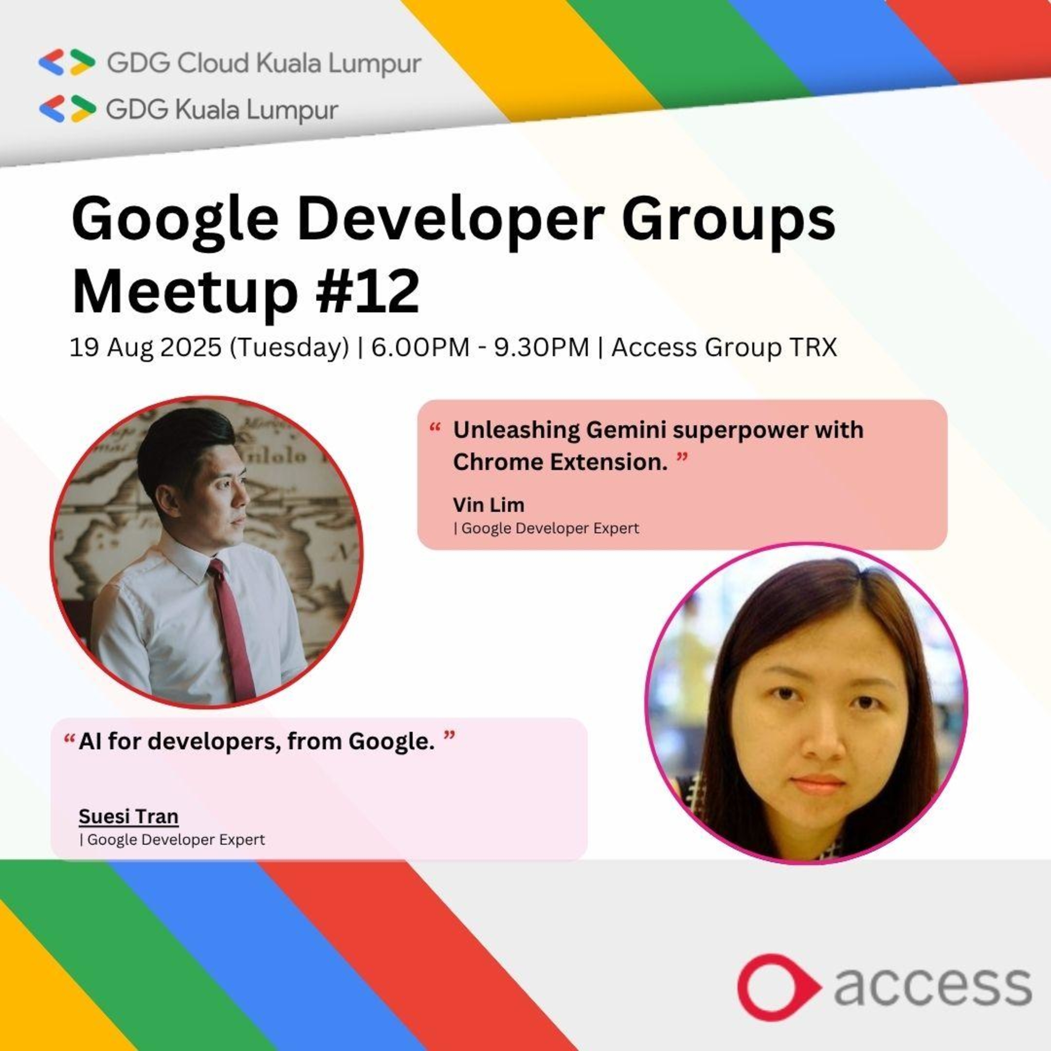 See GDG Meetup #12 community gathering @Access Group at Google ...